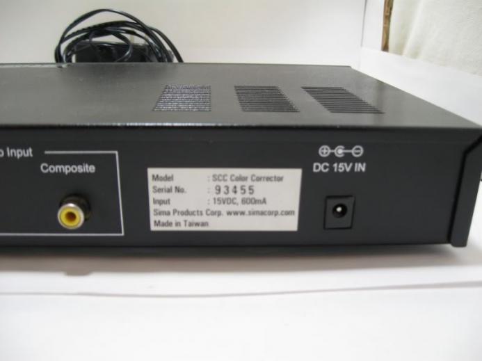Sima Color Corrector Pro Series Model SCC for S-Video and Composite ...