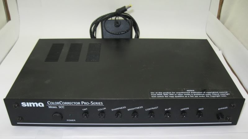 Sima Color Corrector Pro Series Model SCC for S-Video and Composite ...